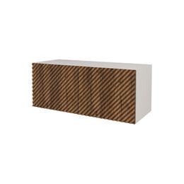 LOWBOARD ZENO-W 100x40x40 cm - Wei&szlig; / Schwarz