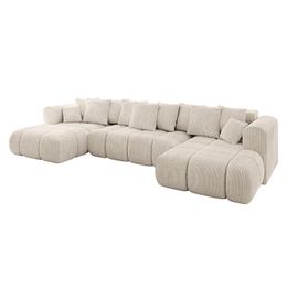 WOHNLANDSCHAFT CLOUD-U-v1 405x185x90 Beige Cord