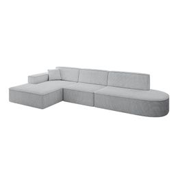ECKSOFA Ottomane Links IREA-L2-v4 - 327x165x77 cm Grau