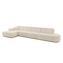 ECKSOFA Ottomane Links IREA-L3-v2 - 412x165x80 cm Beige