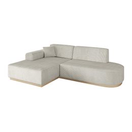 ECKSOFA Ottomane Links IREA-L1 - 232x165x80 cm Creme