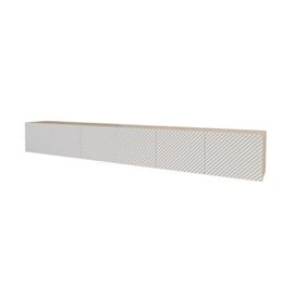 LOWBOARD ZENO-W 3x100x40x40 cm - Artisan / Wei&szlig;