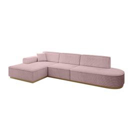 ECKSOFA Ottomane Links IREA-L2-v2 - 327x165x80 cm Rosa
