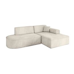 ECKSOFA Ottomane Rechts IREA-L1-v3 - 234x171x79 cm Dunkelgrau
