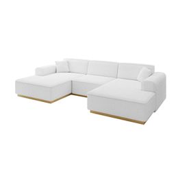 WOHNLANDSCHAFT IREA-U1-v2 - 301x165x80 cm Wei&szlig;