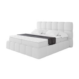 BOXBETT - AURI-H3 - 140x200 Wei&szlig; Kunstleder