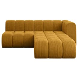 ECKSOFA modulares Sofa Darnel-L1 - 205x177x70 cm Senfgelb