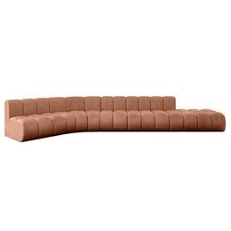 ECKSOFA modulares Sofa Brilo-L2 - 471x174x70 cm Apricot