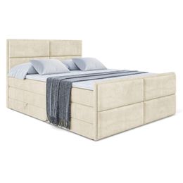 BOXSPRINGBETT AURA-Z KING - 140 x 200 - H3/H4 - Beige