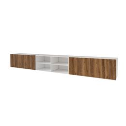 LOWBOARD NOA-2-W 3x100x40x40 cm - Wei&szlig; / Katania