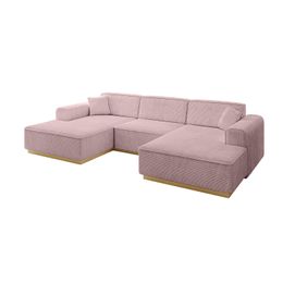 WOHNLANDSCHAFT IREA-U1-v2 - 301x165x80 cm Rosa