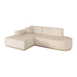 ECKSOFA Ottomane Links IREA-L1 - 232x165x80 cm Beige