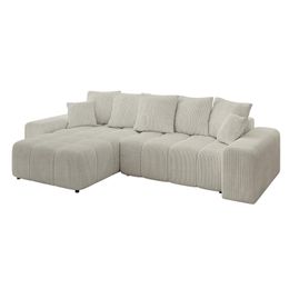 ECKSOFA Ottomane links ENIL-L 297x189x68 Creme Cord