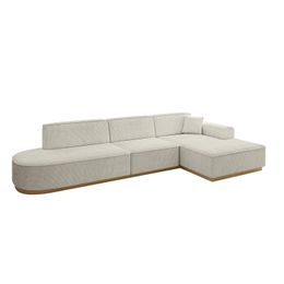 ECKSOFA Ottomane Rechts IREA-L2-v2 - 327x165x80 cm Creme