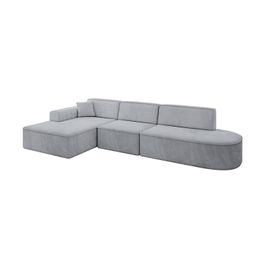 ECKSOFA Ottomane Links IREA-L2-v3 - 327x165x77 cm Grau