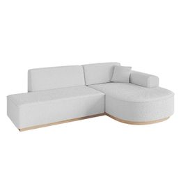 ECKSOFA Ottomane Rechts ARRIO-L1 - 243x171x83 cm Wei&szlig;