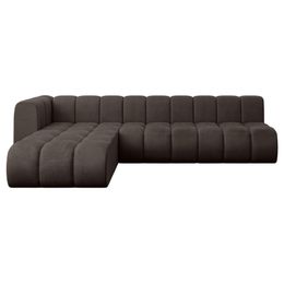 ECKSOFA modulares Sofa Darnel-L2 - 296x177x70 cm Braun