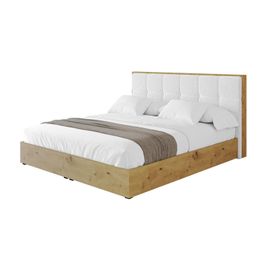 POLSTERBETT mit Bettkasten und Lattenrost, Bett mit Matratze H3/H4 - ENZO7 120x200