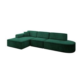 ECKSOFA Ottomane Links IREA-L2-v3 - 327x165x77 cm Gr&uuml;n
