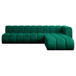 ECKSOFA modulares Sofa Darnel-L2 - 296x177x70 cm Gr&uuml;n