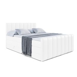 BOXSPRINGBETT OTTA-Z KING - 120x200 - H3/H4 - Wei&szlig; Hochglanz