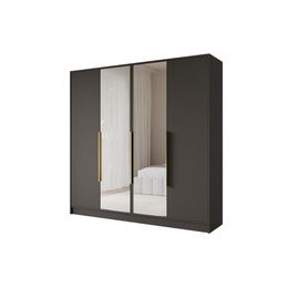 KLEIDERSCHRANK - LESE - 200 - Schwarz