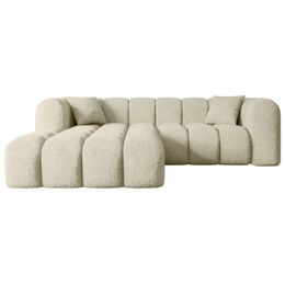 ECKSOFA Ottomane Links OLEA-L1 - 231x173x74 cm Beige