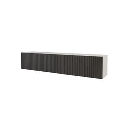 LOWBOARD KITO-W 2x100x40x40 cm - Wei&szlig; / Schwarz