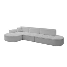 ECKSOFA Ottomane Links TARO-L2 - 328x171x79,5 cm Hellgrau