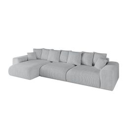 ECKSOFA Ottomane links ESKAR-L2 364x176x72 Grau Cord