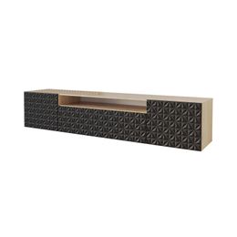 LOWBOARD VIRA-W 200x40x41 cm - Artisan / Schwarz