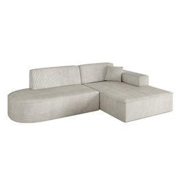 ECKSOFA Ottomane Rechts IREA-L1-v4 - 232x165x77 cm Creme