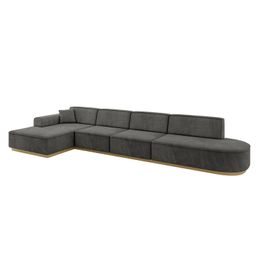 ECKSOFA Ottomane Links IREA-L3-v2 - 412x165x80 cm Ecru
