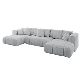 WOHNLANDSCHAFT CLOUD-U-v1 405x185x90 Grau Cord