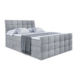 BOXSPRINGBETT BRUGO-Z KING - 160 x 200 - H3/H4 - Grau