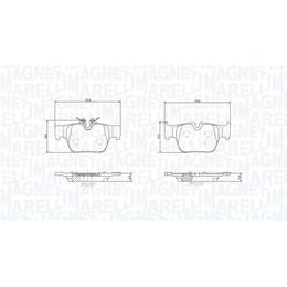 MAGNETI MARELLI Bremsbelagsatz, Scheibenbremse 363700406117 f&uuml;r BMW