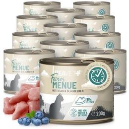 REAVET Katzenfutter nass - Huhn mit Fasan & Blaubeeren