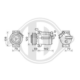 DIEDERICHS Kompressor, Klimaanlage dck1690 f&uuml;r CHEVROLET