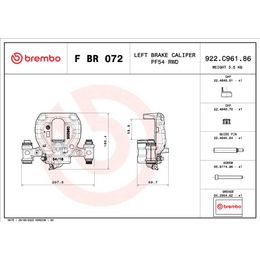 Brembo Bremssattel fbr072 links f&uuml;r Mercedes