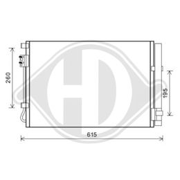 DIEDERICHS Kondensator, Klimaanlage dcc1913 f&uuml;r HYUNDAI