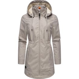 Kurzmantel Ragwear "Dakkota II", Damen, Gr. XXXL(46), wei&szlig; (bone), Obermaterial: 100% Polyester. Innenfutter: 100% Polyester, tailliert ca. Mitte Oberschenkel, hoch geschlossener Ausschnitt, mit Kn&ouml;pfen,verstellbar Rippstrickb&uuml;ndchen mit Druckkn&ouml;pfen,verstellbar, M&auml;ntel Kurzmantel, Wasserdichter Outdoormantel f&uuml;r die &Uuml;bergangszeit
