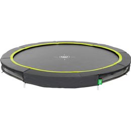 Bodentrampolin EXIT "Silhouette", schwarz (schwarz, schwarz), Trampoline, Kinder, &Oslash; 305cm