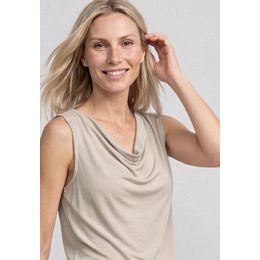 Shirttop Street One, Damen, Gr. 34, clay sand, Stoff, 70% Modal, 30% Polyester, unifarben, normal normal, abgesteppt, Tops Shirttop