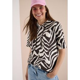 Kapuzenshirt Cecil, Damen, Gr. XL (44), braun cacao, Stoff, 75% Viskose, 20% Polyester, 5% Elasthan, comfort fit normal, ohne Ausschnitt, abgesteppt, Shirts Kapuzenshirt, mit Kapuze mit Tunnelzugband