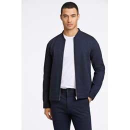 Funktionshemd LINDBERGH "Overshirt", Herren, Gr. XL, N-Gr, blau (navy mix), Stoff, Obermaterial: 75% Polyester, 22% Viskose, 3% Elasthan, slim fit normal, Rundhals, &Auml;rmel mit &Auml;rmelschlitz 1-Knopf-Manschette mit Kn&ouml;pfen, Hemden, mit Stretch