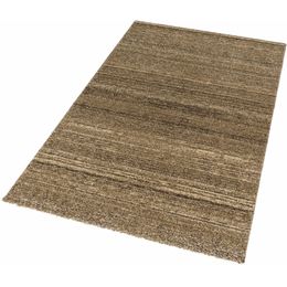 Teppich Astra "Samoa Melange" Gr. 1, braun (hellbraun), B:67cm H:20mm L:130cm, Kunstfaser, Teppiche, Teppich, hochwertiger Kurzflor, Wohnzimmer, in vielen Farben