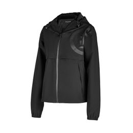 Cheval de Luxe Regenjacke mit Kapuze schwarz Damen XL
