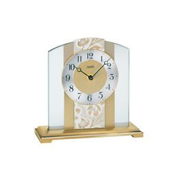 Tischuhr AMS "T1123", gold (transparent, goldfarben), Tischuhren, Wohnzimmer, Esszimmer,Made in Germany