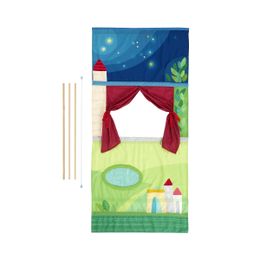 T&uuml;rtheater Haba, bunt, Puppentheater, Kinder, Holz, Metall, Polyester