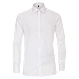Businesshemd Casamoda "Casamoda Businesshemd uni", Herren, Gr. 41, Normalgr&ouml;&szlig;en, wei&szlig;, 100% Baumwolle, unifarben, comfort fit, Hemden